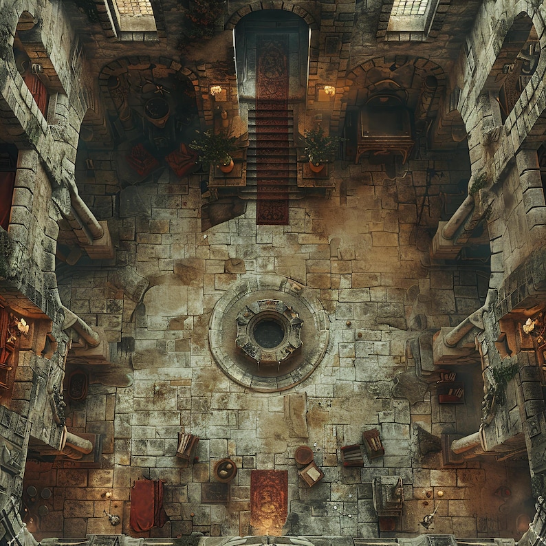 10 Castle Interior Battle Maps, Dnd Battlemap, Pathfinder, D&D ...