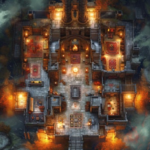 10 Cathedral Battle Maps, Dnd Battlemap, Pathfinder, D&D, Dungeons and ...