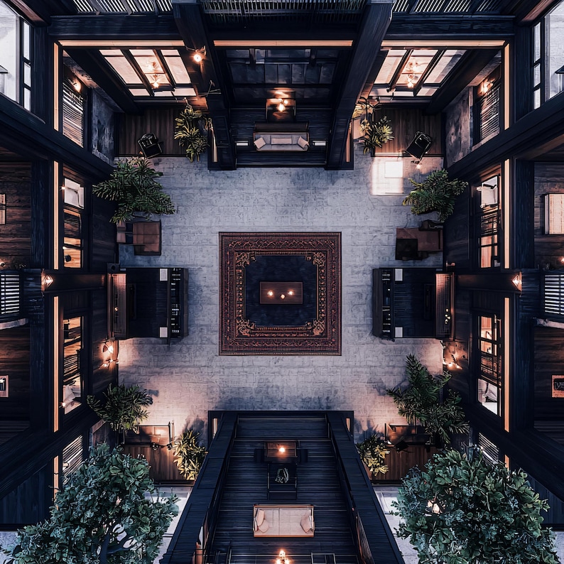 10 Cyberpunk Corpo Office Office Map Maps 2, Sci Fi, DnD Map, Cyberpunk ...