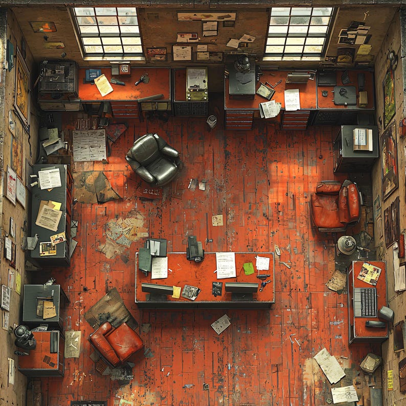 10 Gridless Cyberpunk Corpo Office Battlemaps 2 | VTT Pack for ...