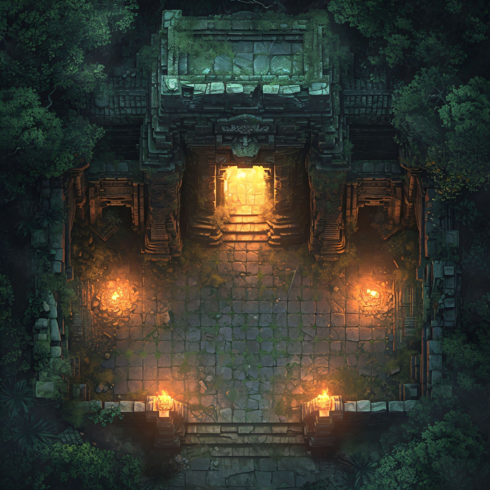 20 Lost Temple/city Battle Maps, Dnd Battle Map, Pathfinder, D&D ...