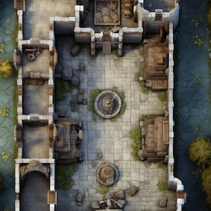 13 Castle Battle Maps, Dnd Battle Map, Pathfinder, D&D, Battlemap ...