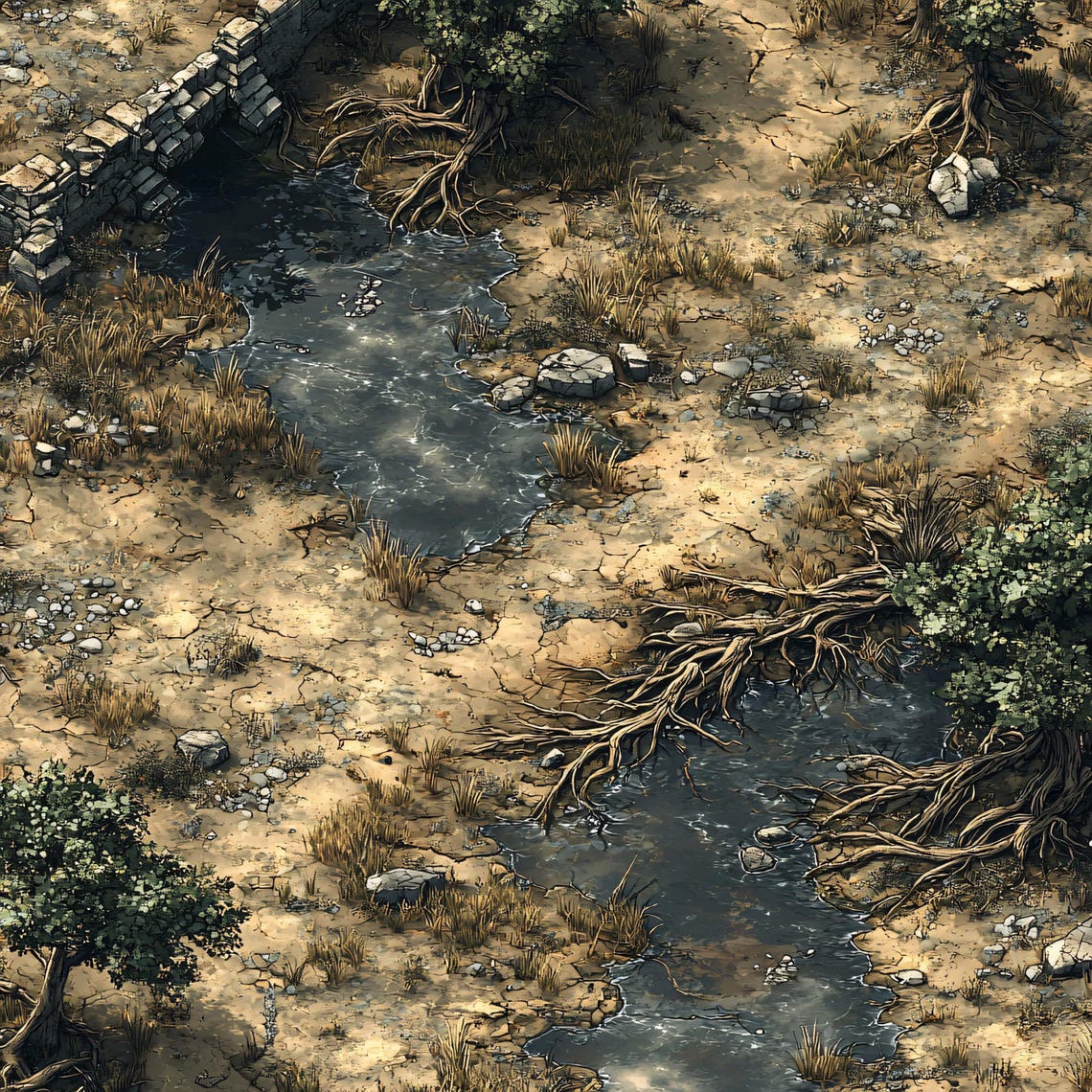 10 Badlands Battlemaps, Dnd Battle Map, Pathfinder, D&D, Battlemap ...