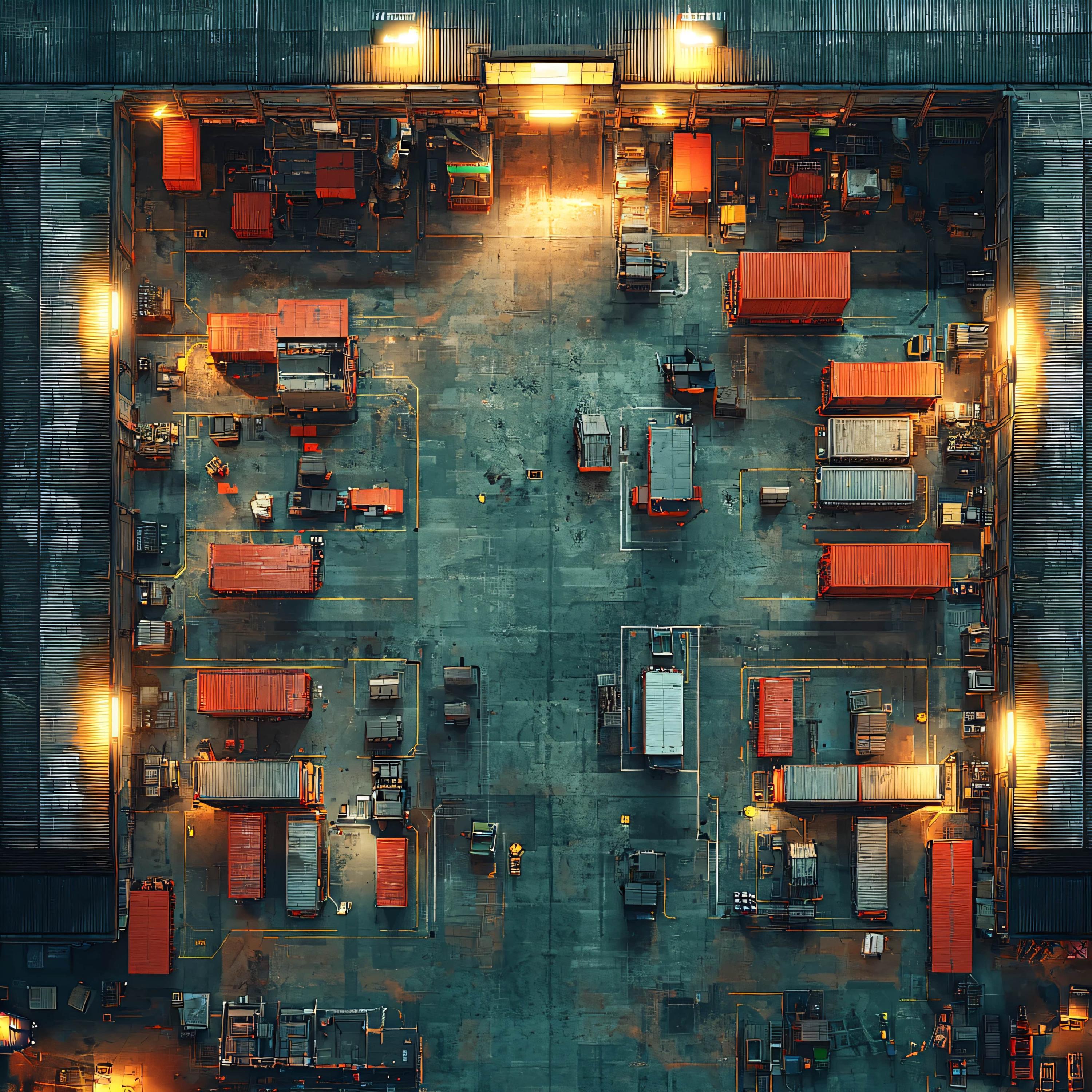 10 Cyberpunk Warehouse Battlemaps 2, Sci Fi, Dnd Battlemap, Cyberpunk ...