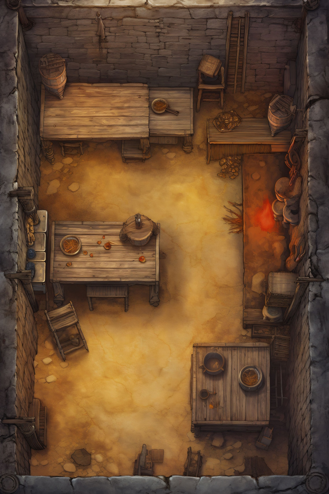 10 Farm Battle Maps, Dnd Battle Map, Pathfinder, D&D, Battlemap ...