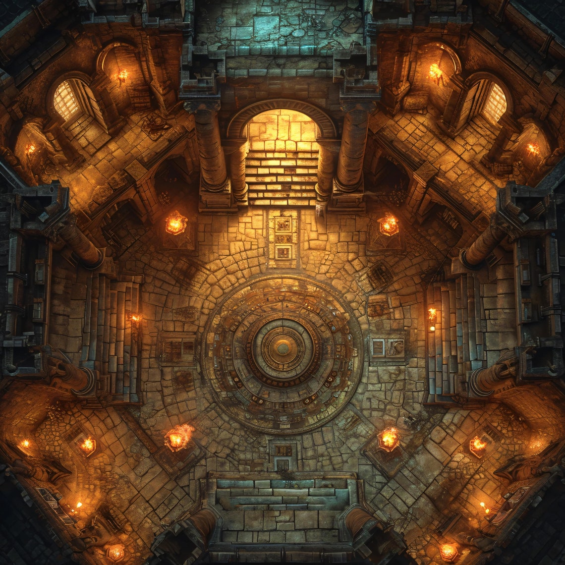 10 Oracle Temple Battle Maps, Dnd, Pathfinder, D&D, Battlemap, Dungeons ...