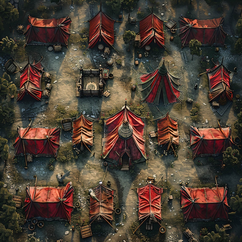 10 Carnival/circus Maps, Dnd Battle Map, Pathfinder,d&d, Battlemap ...