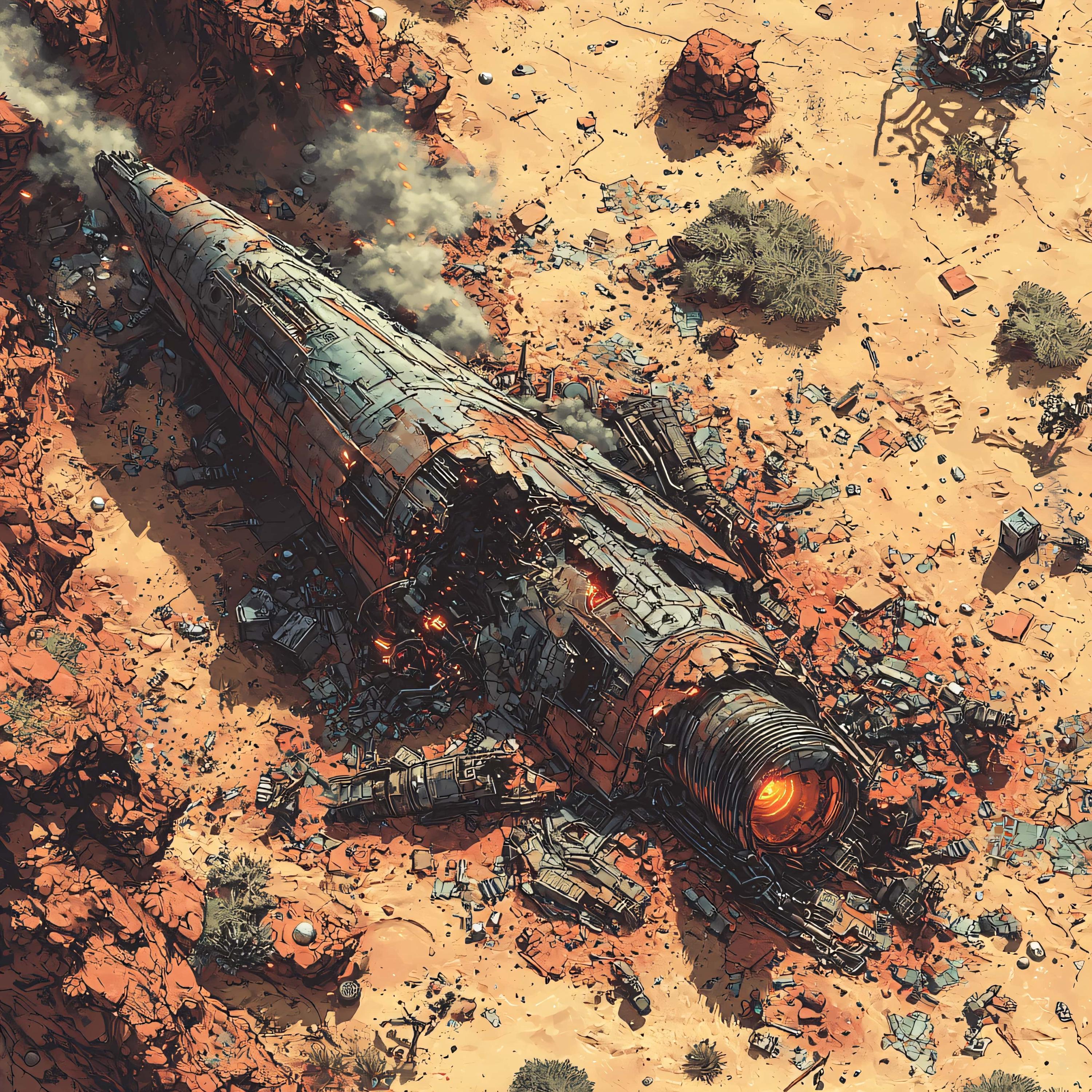 10 Cyberpunk Ship/spaceship Wreck Battlemaps, Sci Fi, Dnd Battle Map, D ...