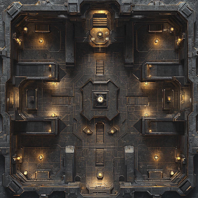 10 Cyberpunk Tower Battlemaps, Sci Fi, Dnd Battle Map, Cyberpunk, D&D ...
