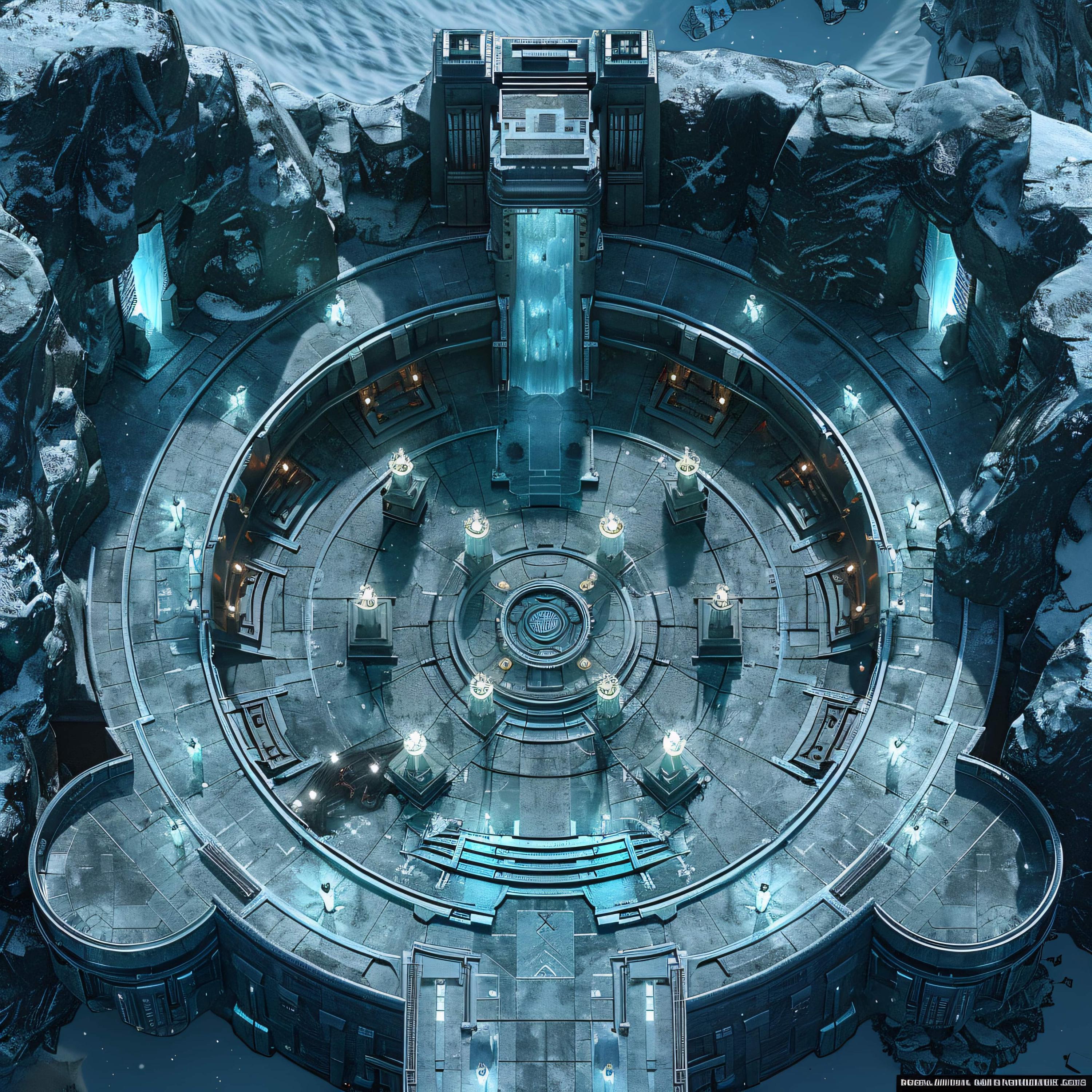 10 Cyberpunk Christmas Battlemaps, Battle Map, Sci Fi, Cyberpunk, D&D ...