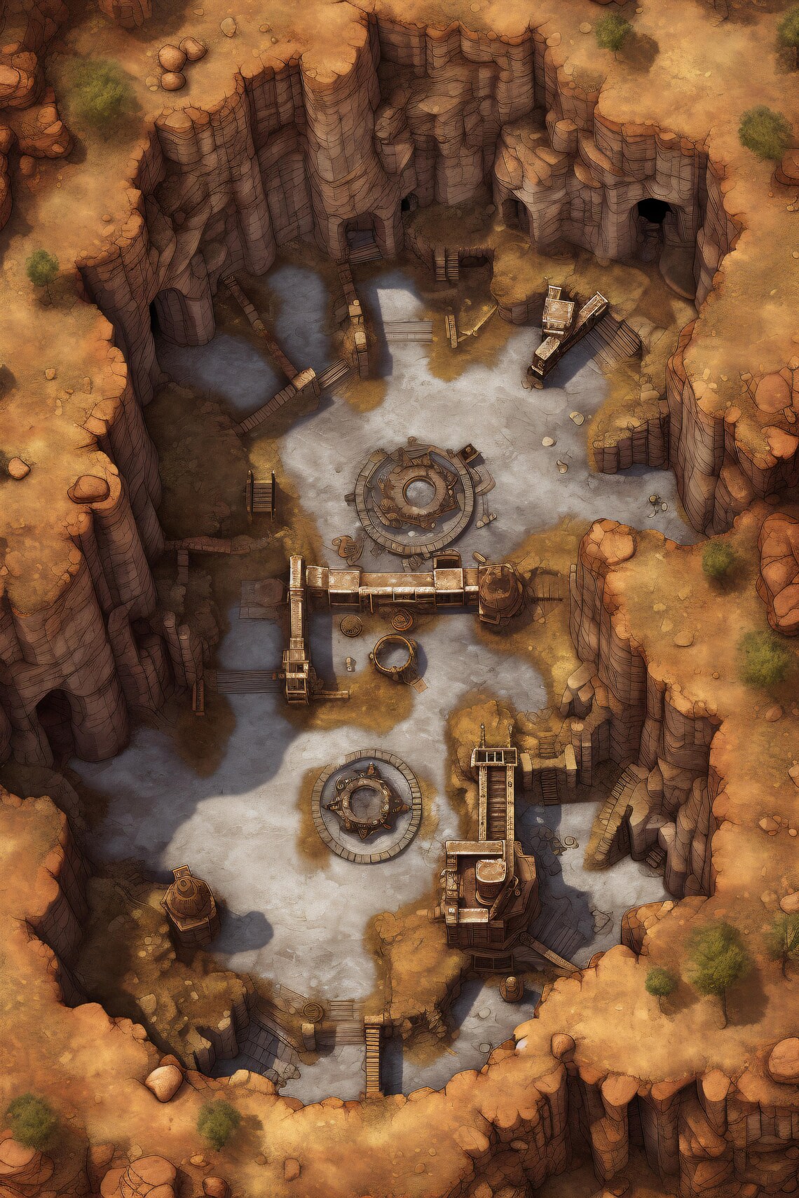 10 Ruin Battle Maps Part 2, Battle Map, Pathfinder, D&D, Battlemap ...