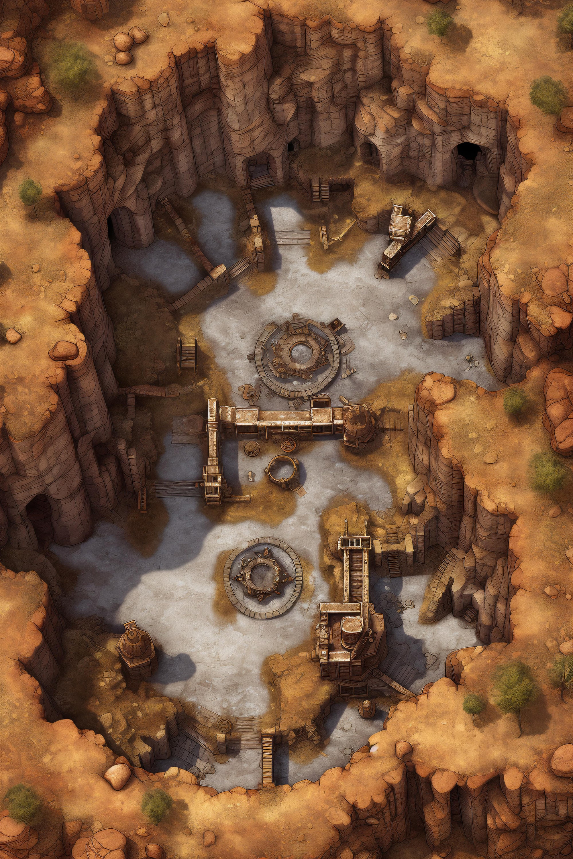 10 Ruin Battle Maps Part 2, Battle Map, Pathfinder, D&D, Battlemap ...