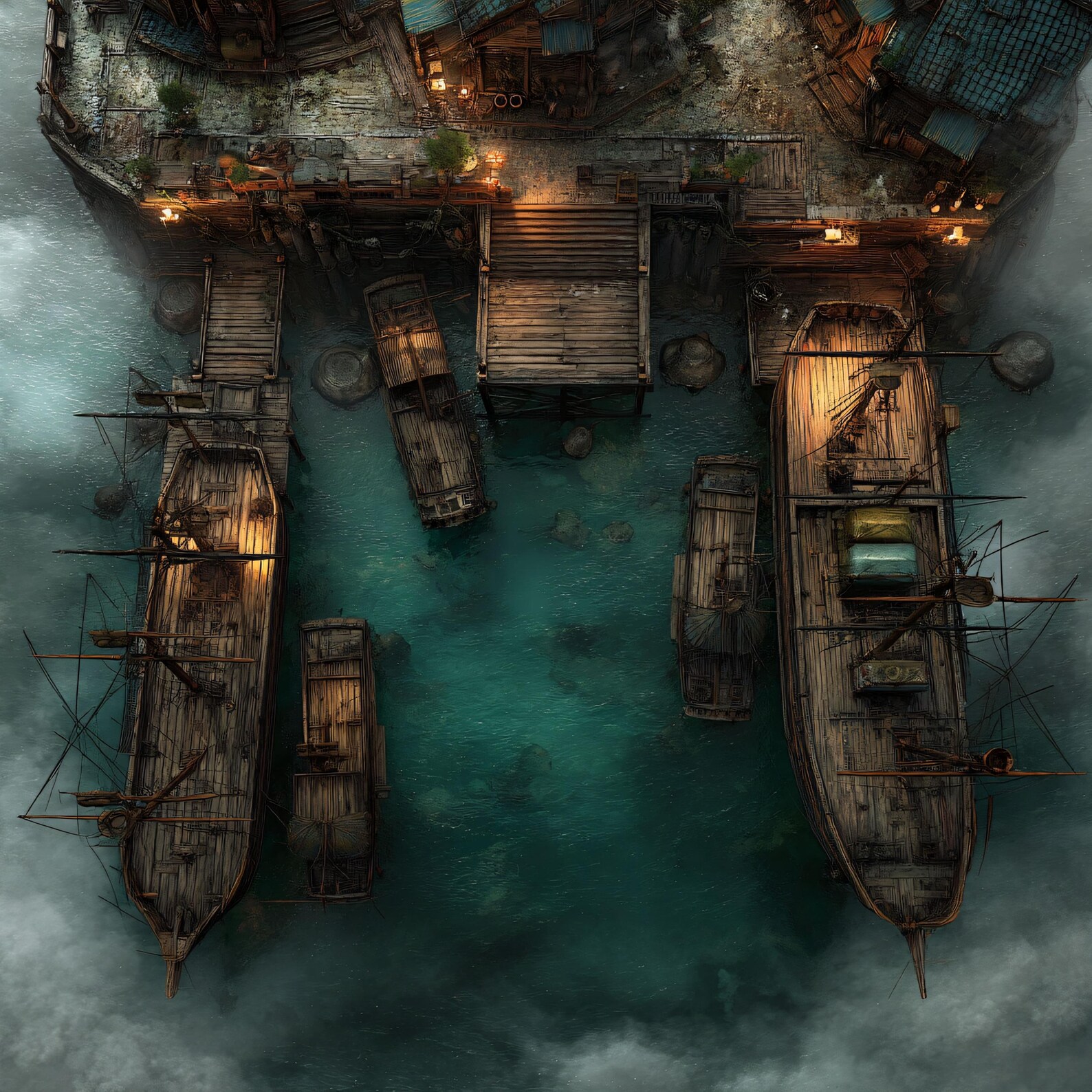 10 Gridless Fog/mist Battle Maps | VTT Pack for Dnd, Pathfinder ...