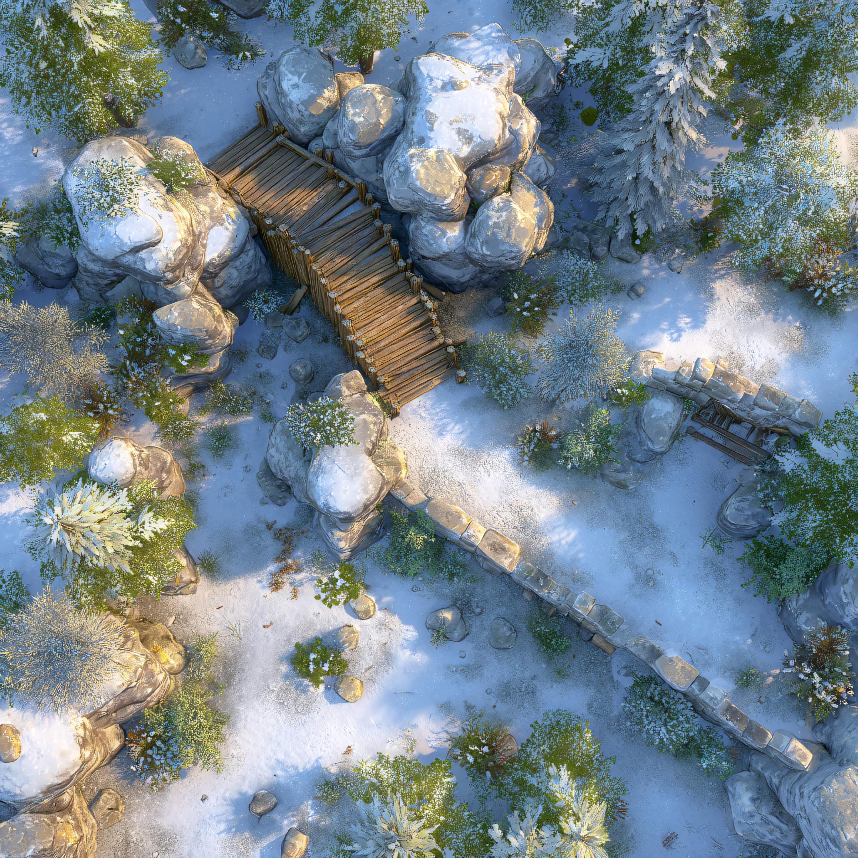 10 Frozen Village Battle Maps, Dnd Battlemap, Pathfinder, D&D, Dungeons ...