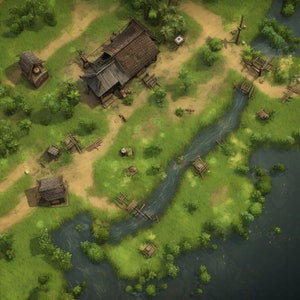 10 Swamp Battle Maps, Dnd Battle Map, Pathfinder, D&D, Battlemap ...