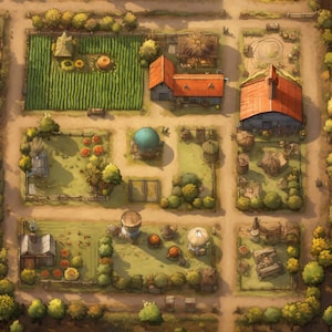 10 Farm Battle Maps Dnd Battle Map Pathfinder D&D - Etsy Canada