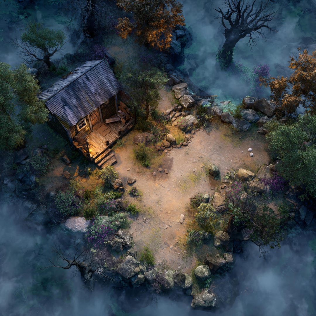 10 Gridless Haunted Town Battle Maps | VTT Pack for Dnd, Pathfinder ...
