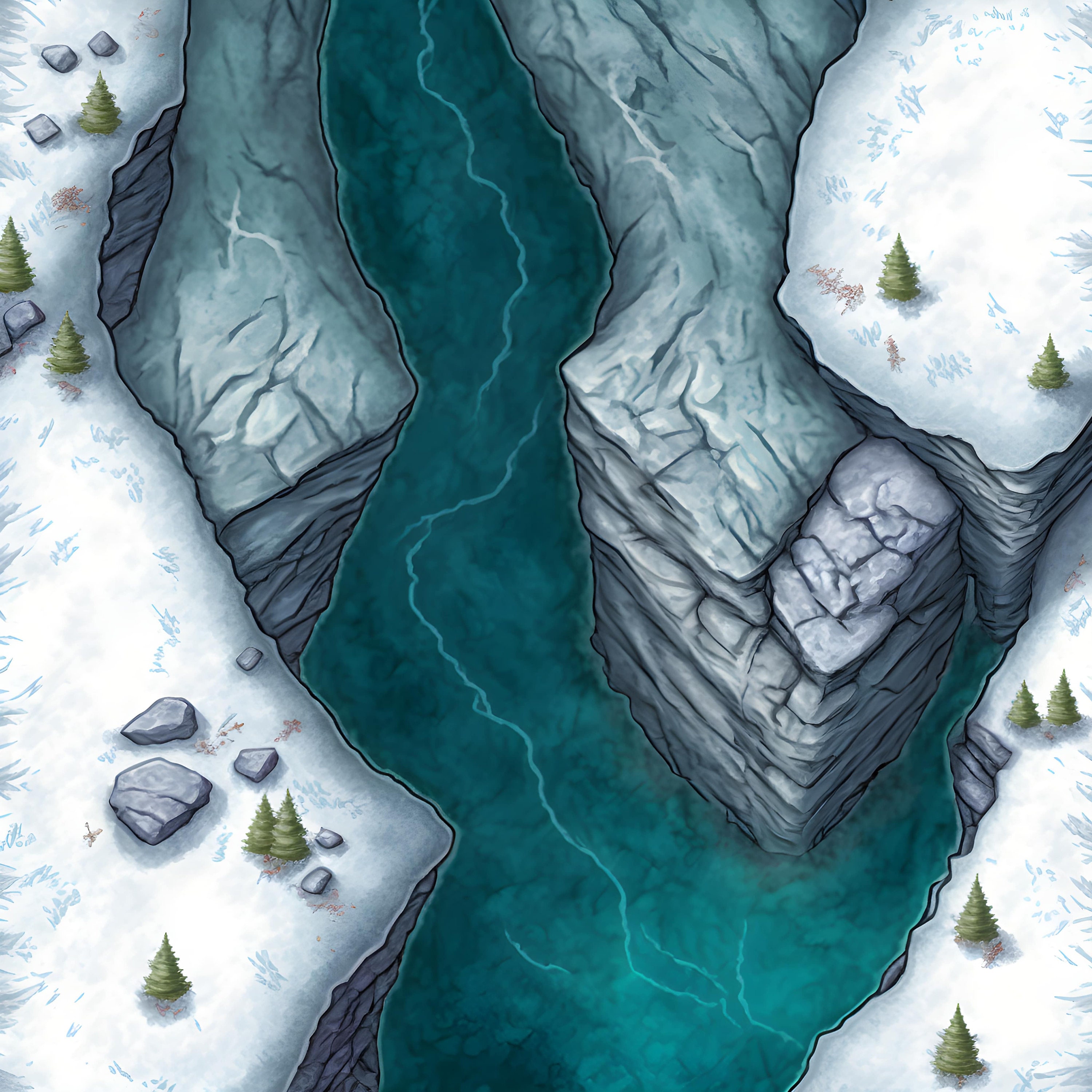 10 Winter Battle Maps, Dnd Battle Map, Pathfinder, D&D, Battlemap ...