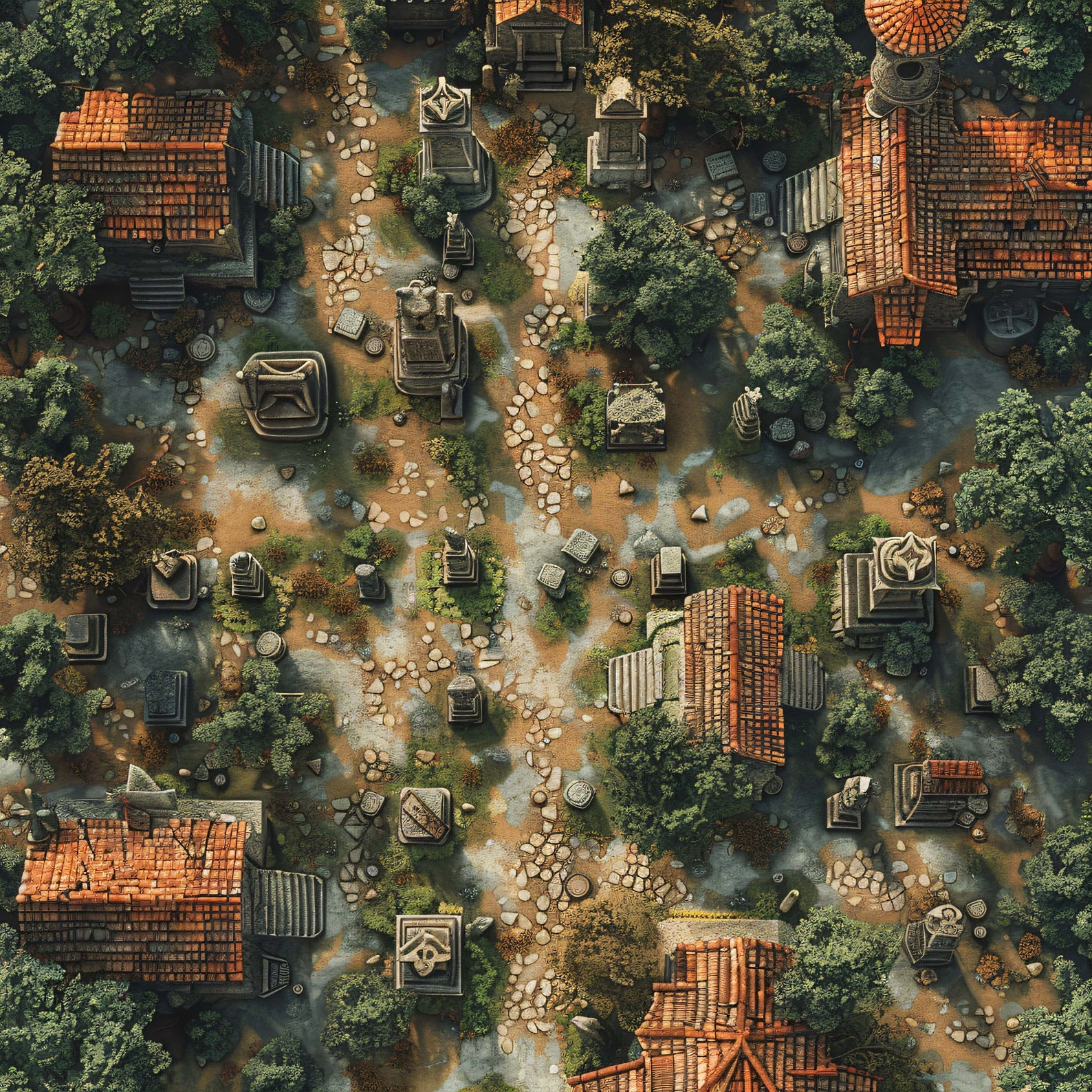 20 Graveyards Battle Maps 2 , Dnd, Pathfinder, D&D, Battlemap, Dungeons ...