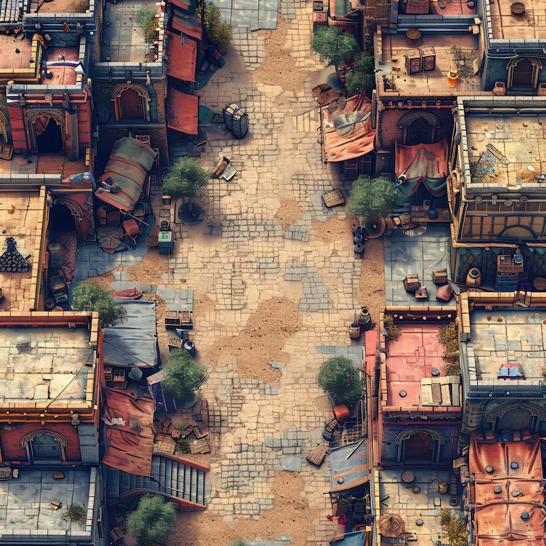 10 Market Battlemaps, Dnd Battle Map, Pathfinder, D&D, Battlemap ...