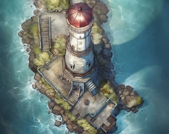 Magic School Library Battle Map for Dungeons and Dragons. VTT, Digital ...