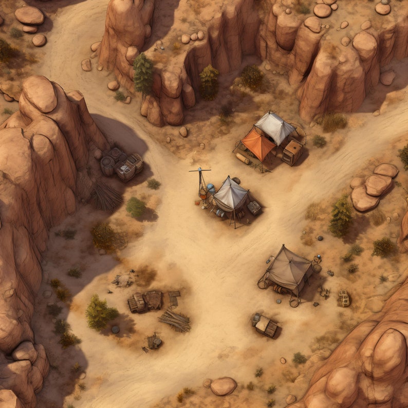 10 Desert Battle Maps Part 2, Dnd Map, Pathfinder, D&D, Battlemap, Dungeons and Dragons, Roll20 ...