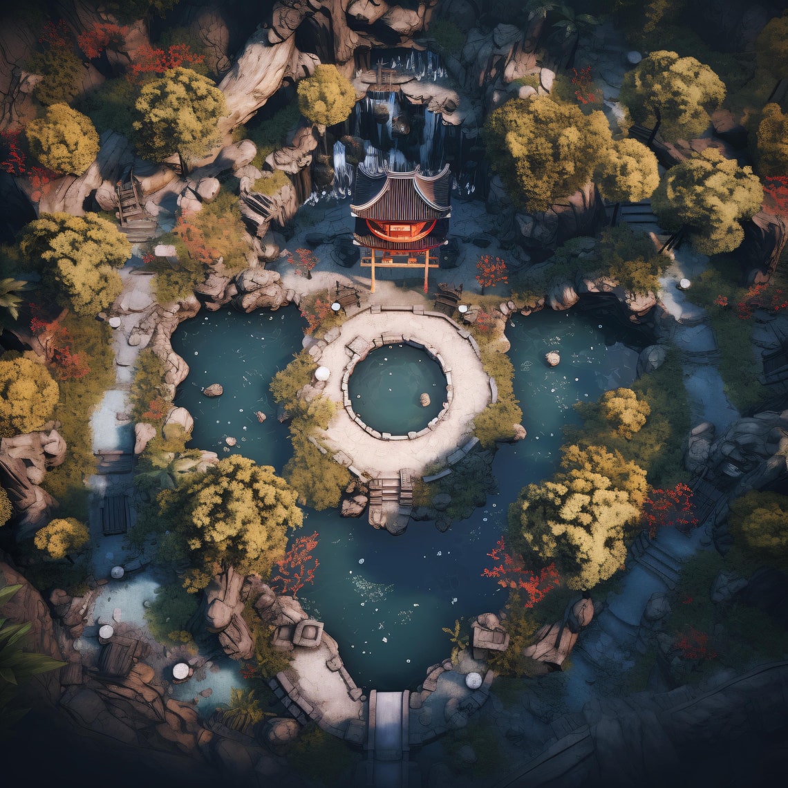 10 Temple Battle Maps, Dnd Battlemap, Pathfinder, D&D, Battlemap ...