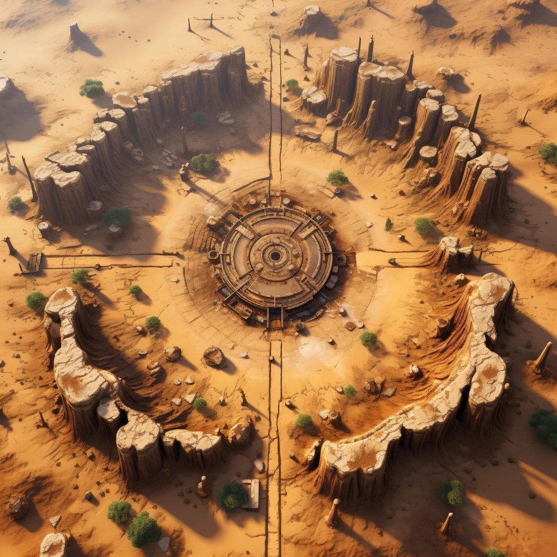 10 Ruins Battle Maps, Dnd Battle Map, Pathfinder, D&D, Battlemap ...