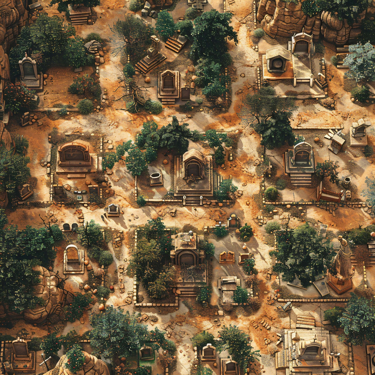 20 Graveyards Battle Maps 2 , Dnd, Pathfinder, D&D, Battlemap, Dungeons ...