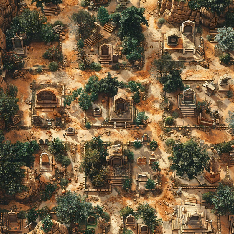 20 Graveyards Battle Maps 2 , Dnd, Pathfinder, D&D, Battlemap, Dungeons ...