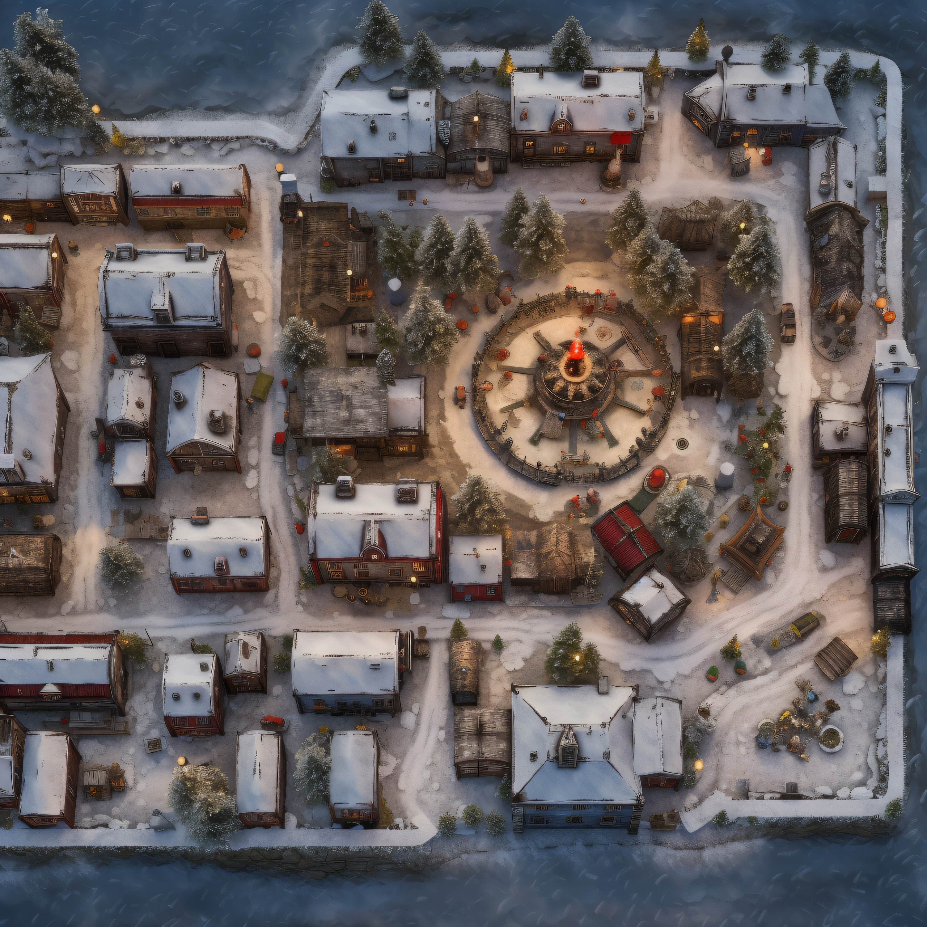 20 Christmas/holiday Battle Maps, Dnd, Pathfinder, D&D, Dungeons and ...