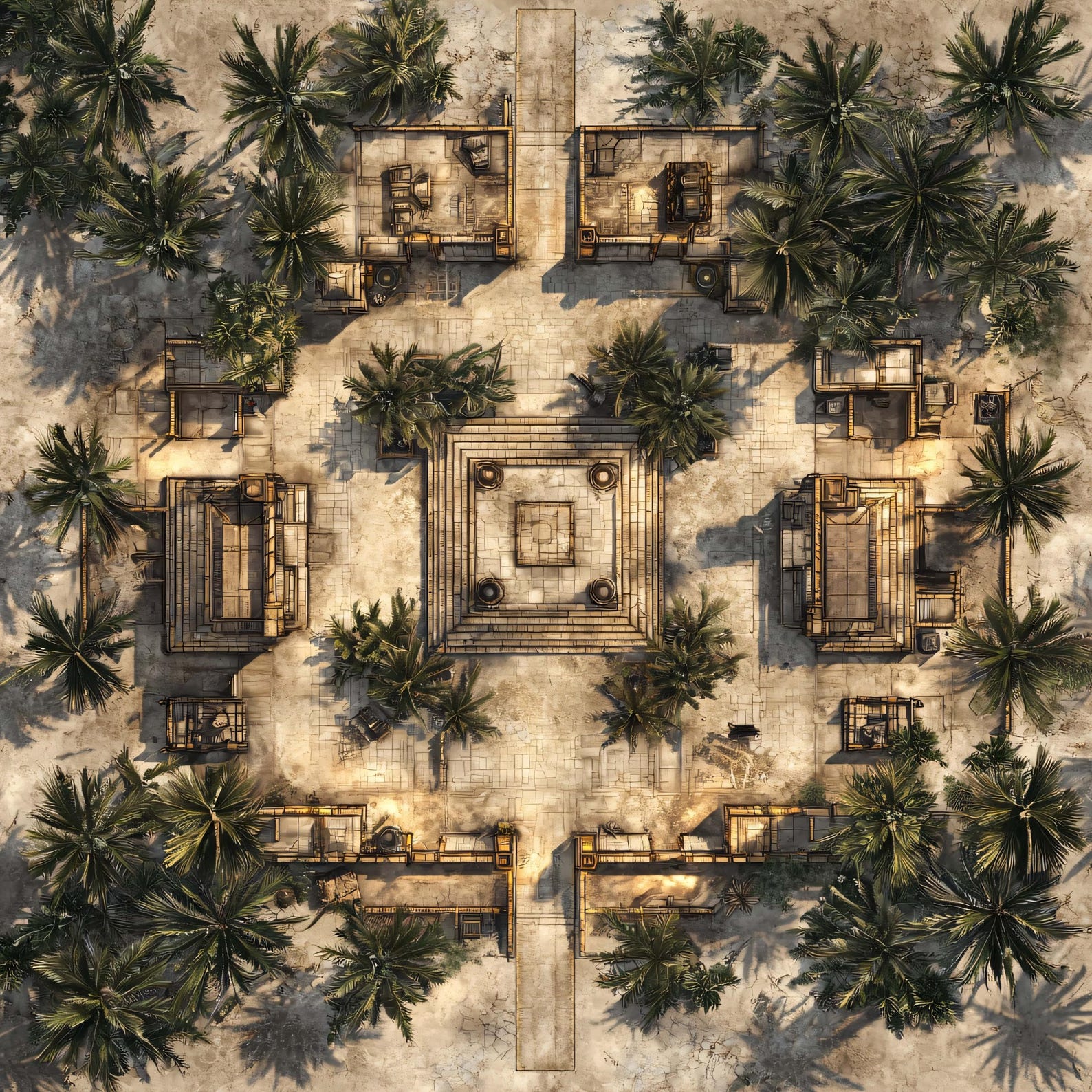 10 Desert City Battle Maps, Dnd Battle Map, Pathfinder, D&D, Battlemap ...