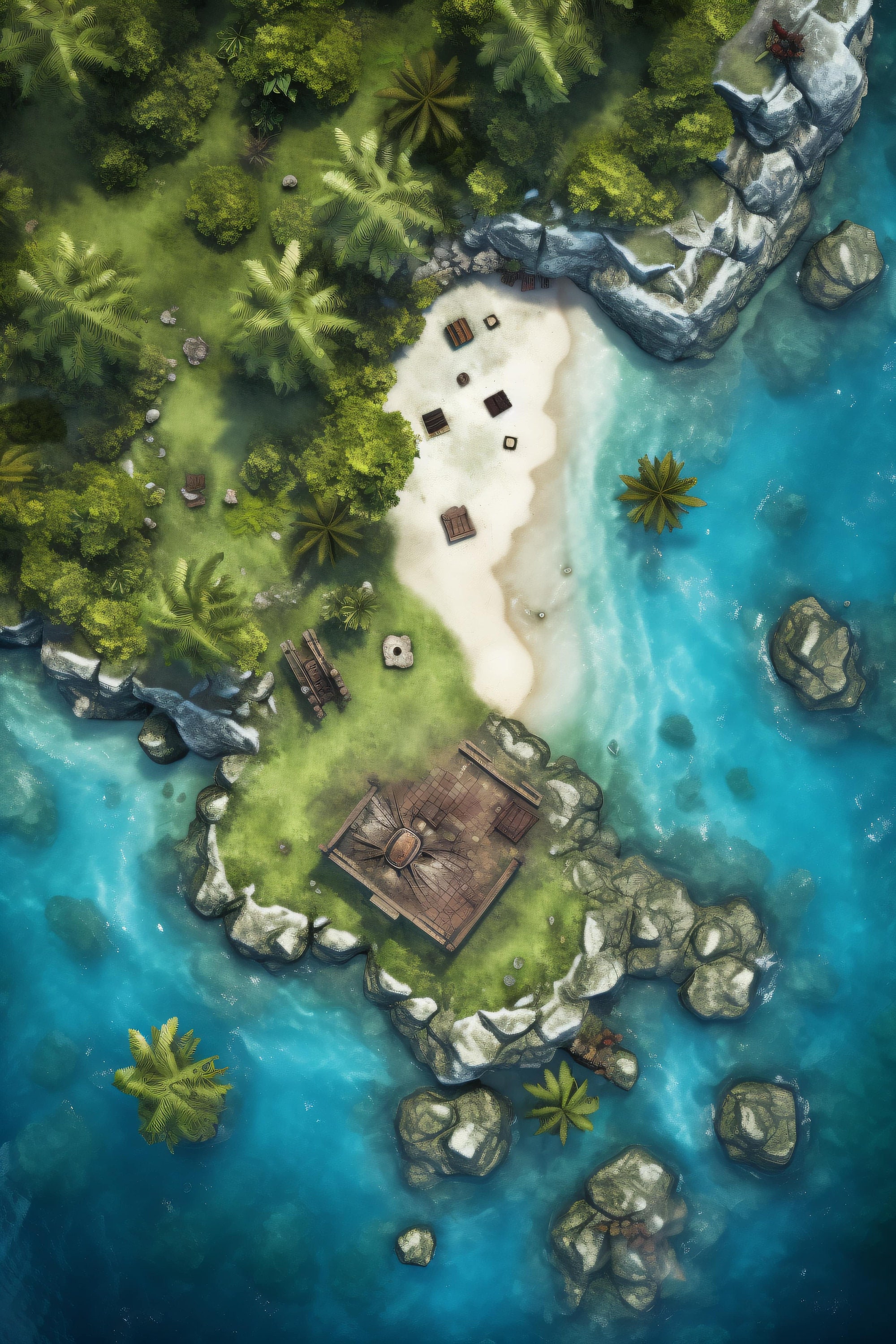 16 River/ocean Battle Maps, Dnd, Pathfinder, D&D, Battlemap, Dungeons ...