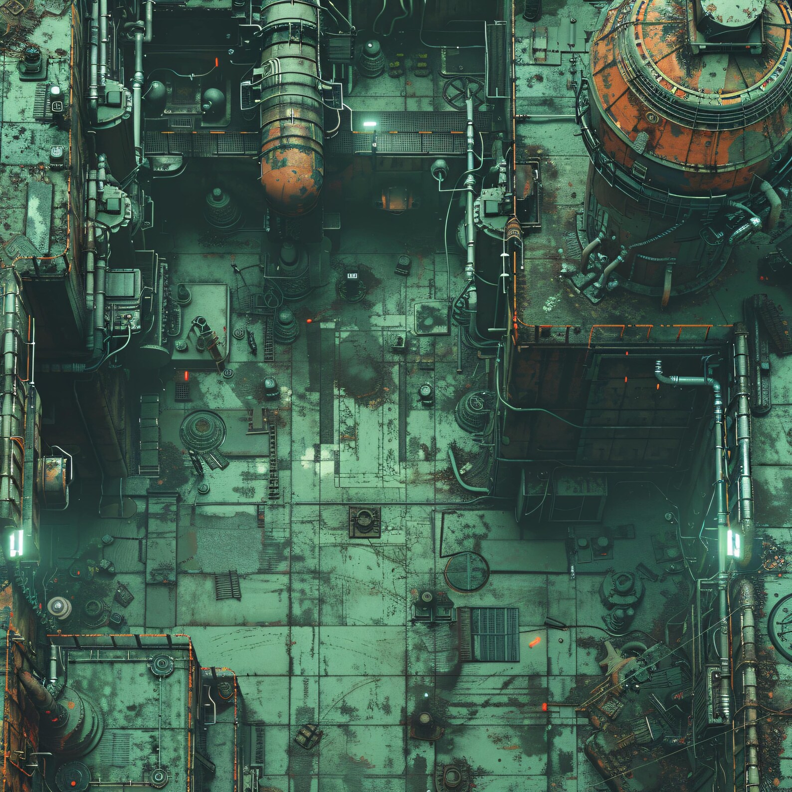 10 Cyberpunk Shanty/slums Battlemaps, Sci Fi, Cyberpunk, D&D, Shadowrun ...