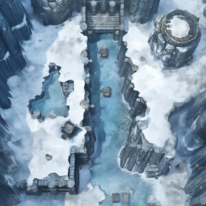 15 Arctic Forest / Ruins Battlemaps, Dnd Battle Map, Pathfinder ...