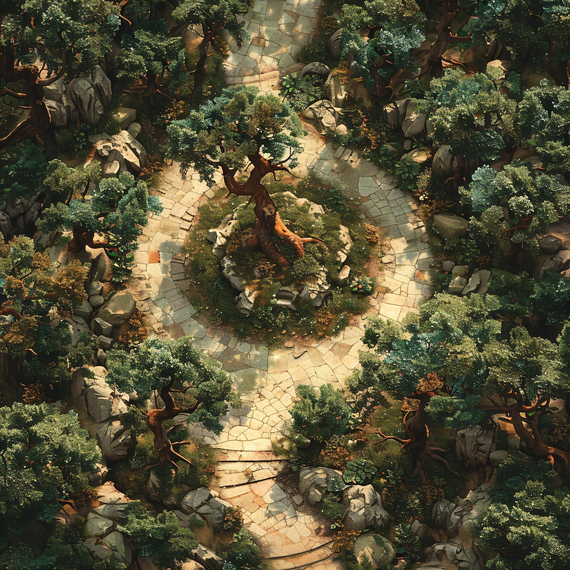 10 Druid Grove Maps, Pathfinder, D&D, Battlemap, Dungeons and Dragons ...