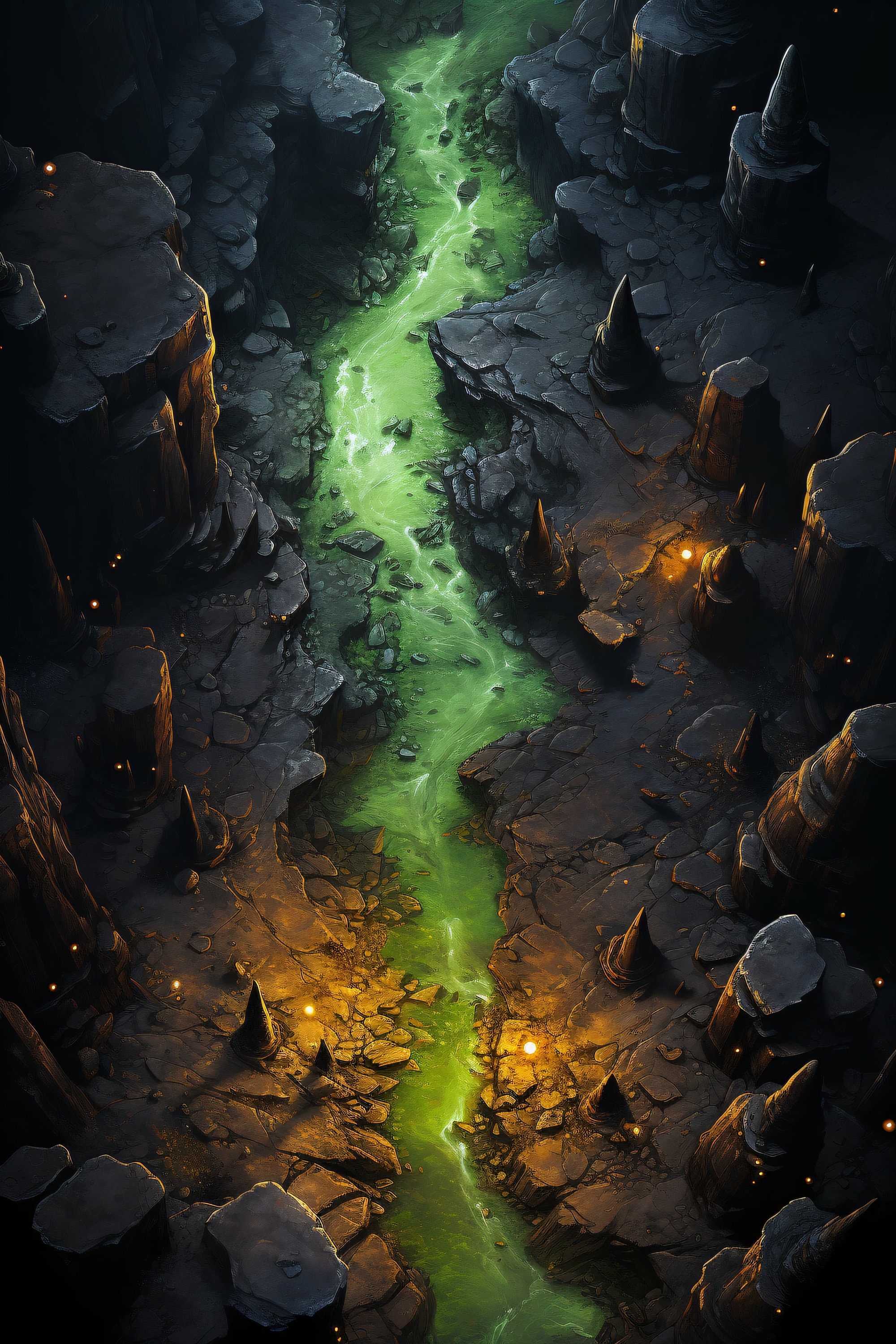 17 Alien Planet Battle Maps, Cyberpunk, Starfinder, D&D, Battlemap ...