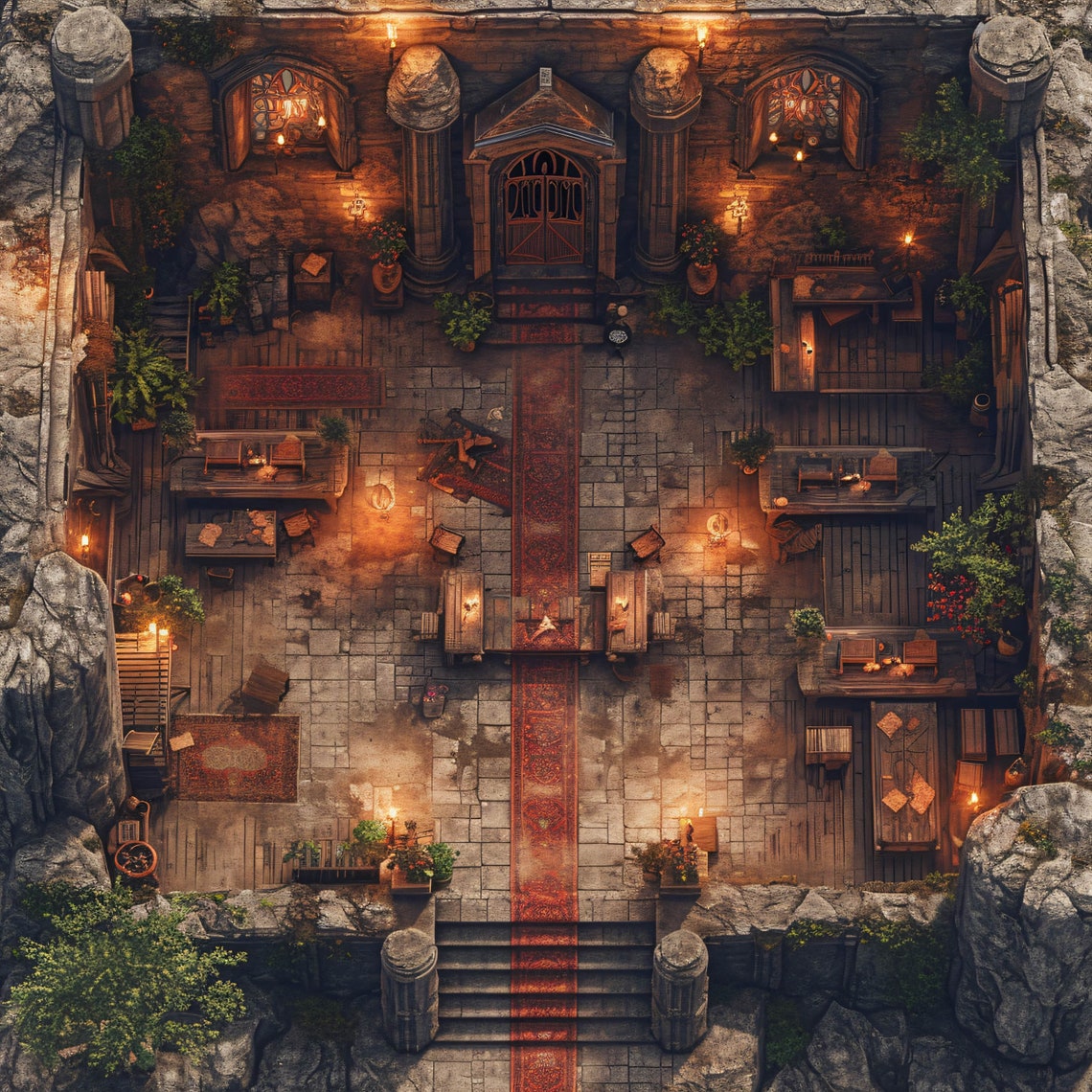 10 Abandoned Town Battle Maps, Dnd, Pathfinder, D&D, Battlemap ...