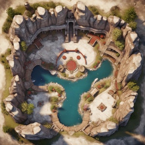 10 Temple Battle Maps, Dnd Battlemap, Pathfinder, D&D, Battlemap ...