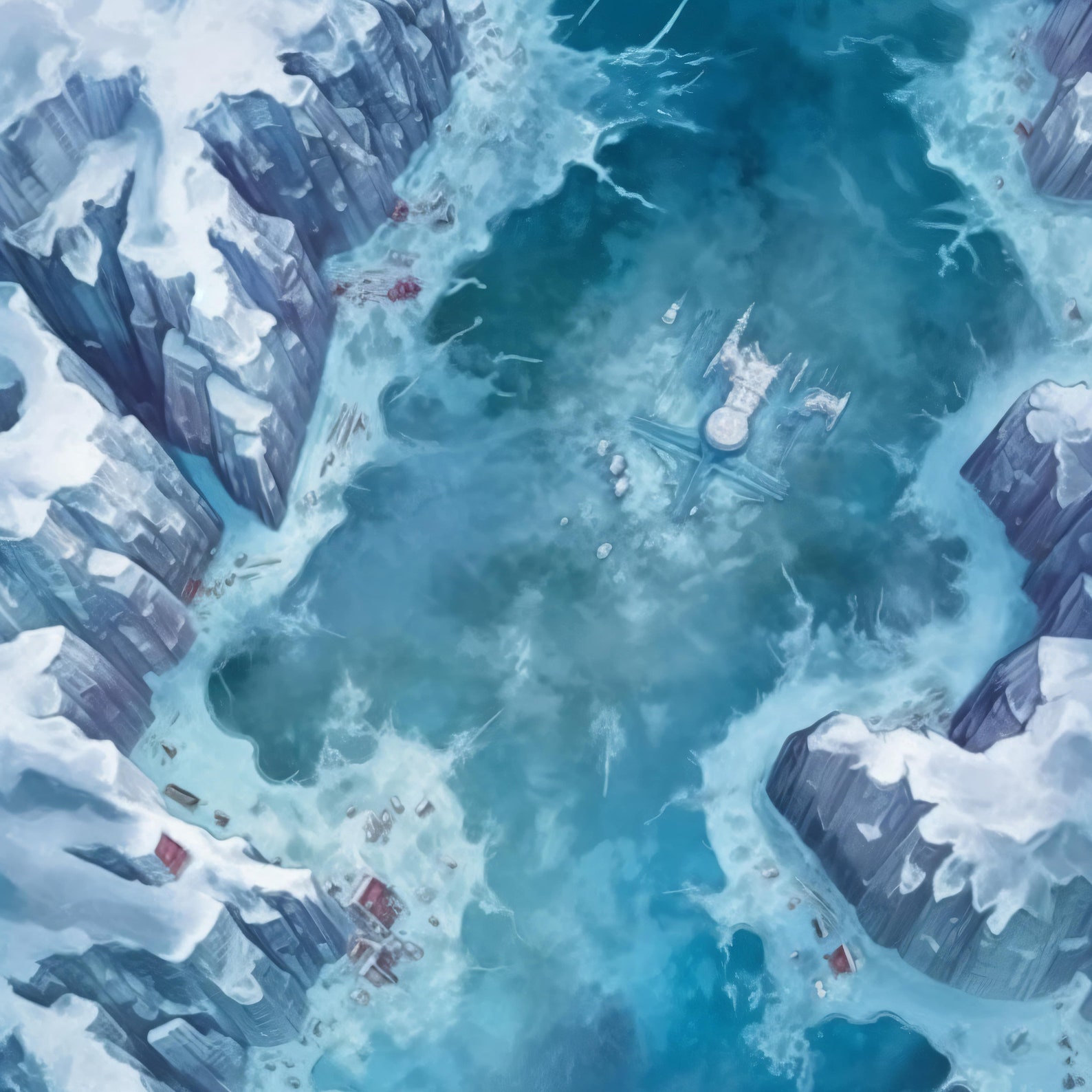 10 More Winter Battlemaps, Dnd Battle Map, Pathfinder, Dungeons and ...