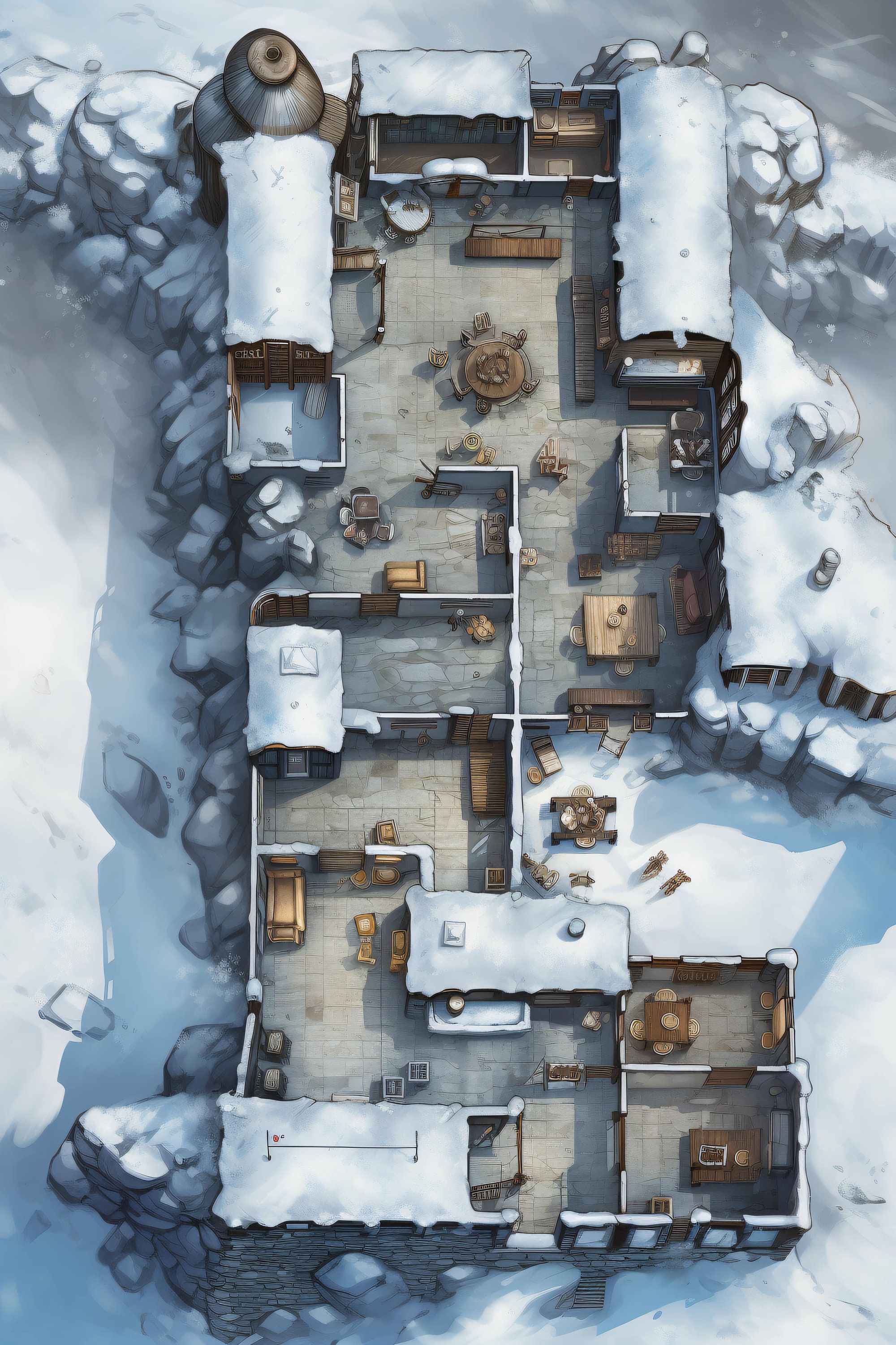 21 Mountain City Battlemaps, Dnd Battle Map, Pathfinder, Dungeons and ...