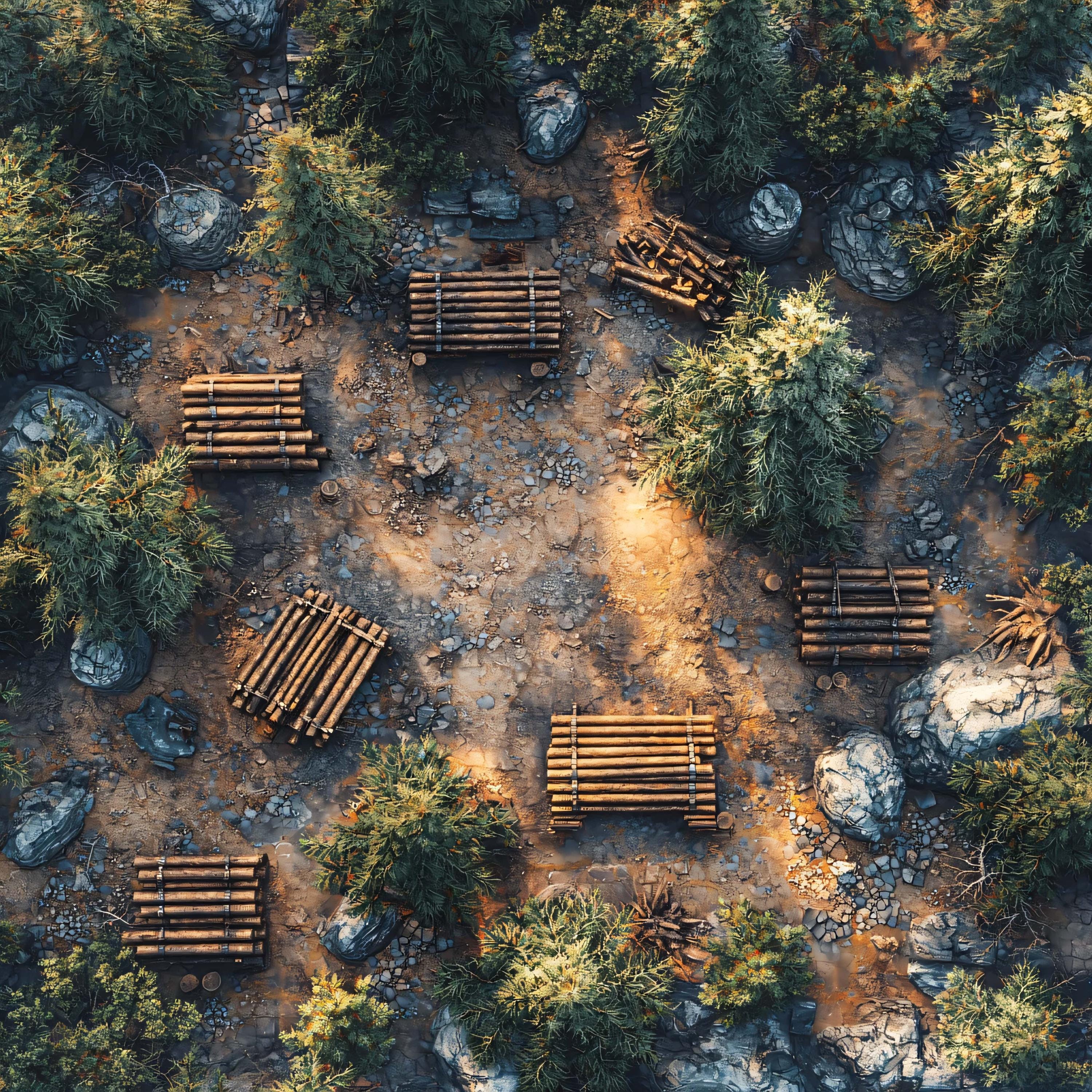 10 Gridless Forest Battle Maps 4 | VTT Pack for Dnd, Pathfinder ...