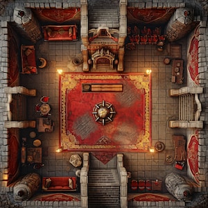 10 Opulent Castle Interior Battle Maps, Dnd Battle Map, Pathfinder, D&D ...