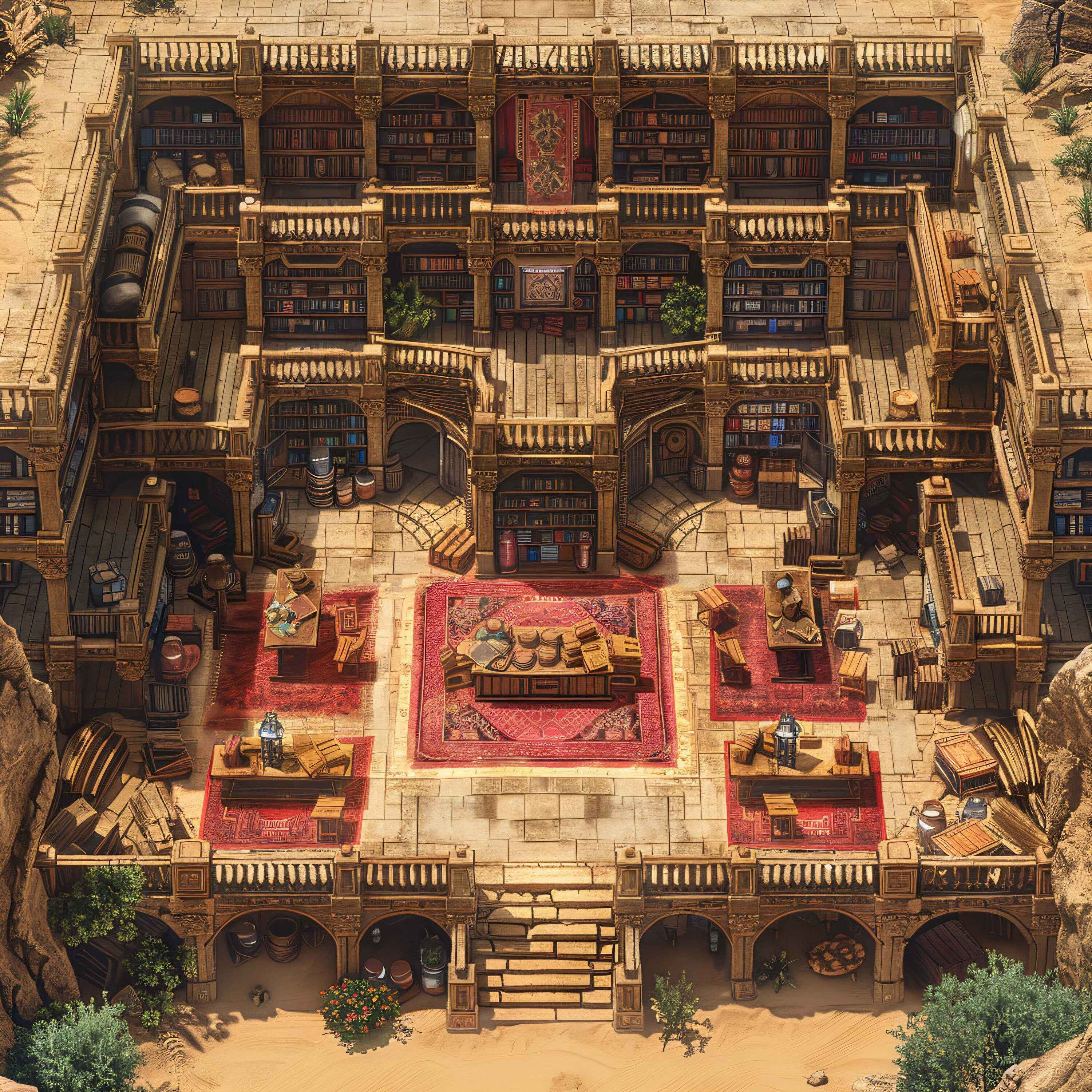 10 Gridless Library Battle Maps | VTT Pack for Dnd, Pathfinder & Ttrpgs ...