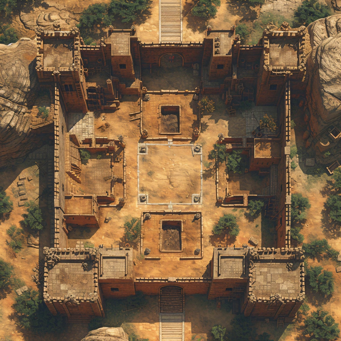 10 More Castle Battle Maps, Dnd Battlemap, Pathfinder, D&D, Dungeons and Dragons, Roll20 ...