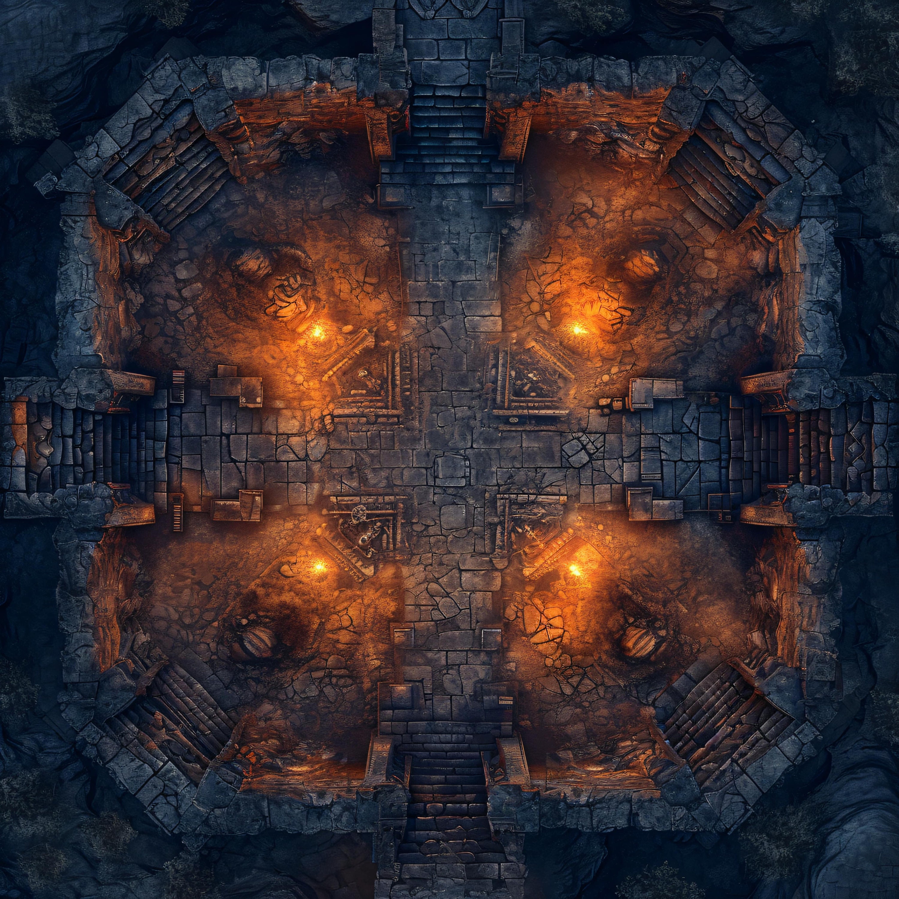 10 Twisting Caverns Battle Maps, Underdark, Battle Map, Pathfinder, D&D ...
