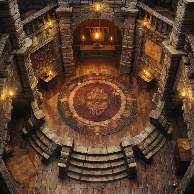 10 Library Battle Maps, Dnd Battlemap, Pathfinder, D&D, Dungeons and ...