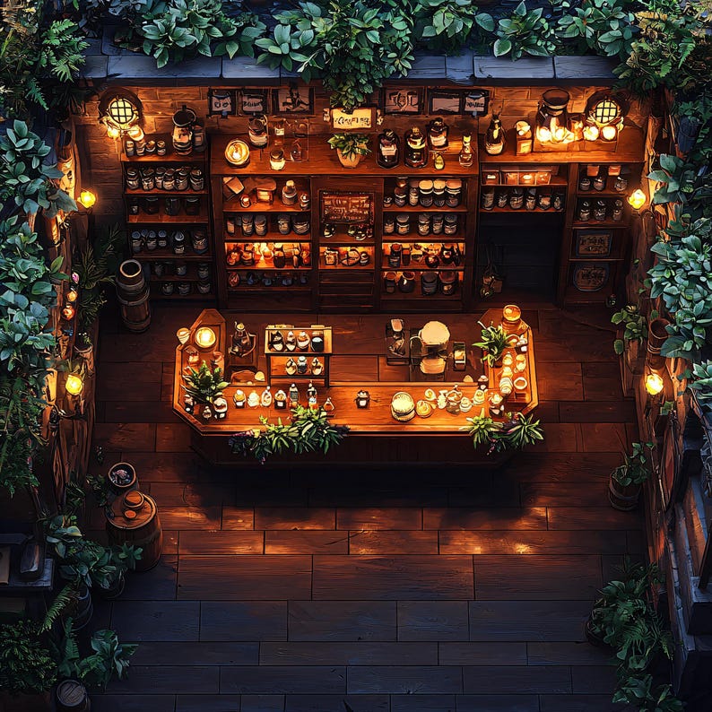 10 More Merchant/shop Battle Maps, Battlemap, Pathfinder, D&D, Dungeons ...