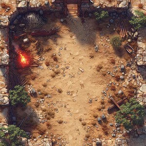 10 Camp Battle Maps, Dnd Battle Map, Pathfinder, D&D, Battlemap ...