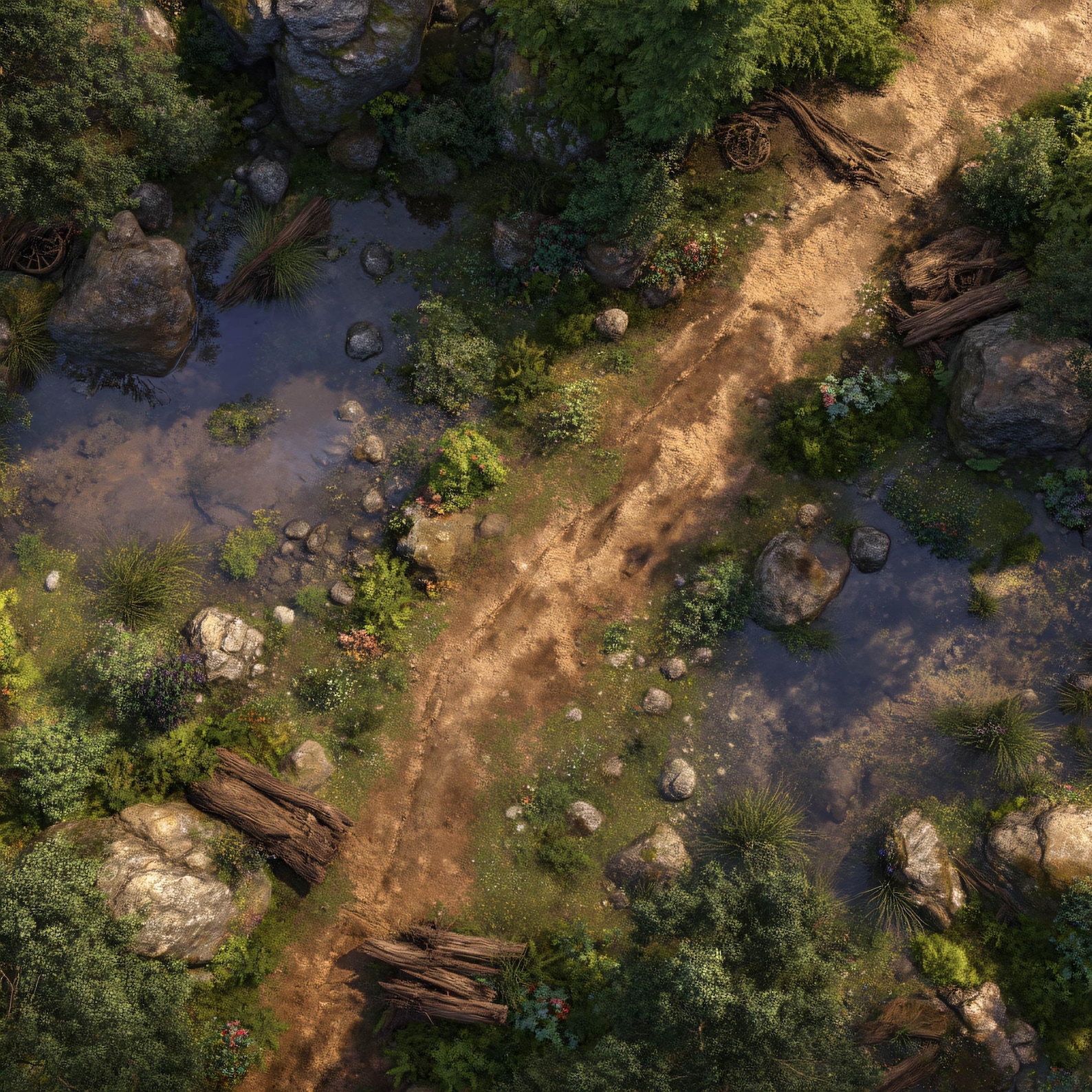 10 Gridless Forest Life Battle Maps | VTT Pack for Dnd, Pathfinder ...